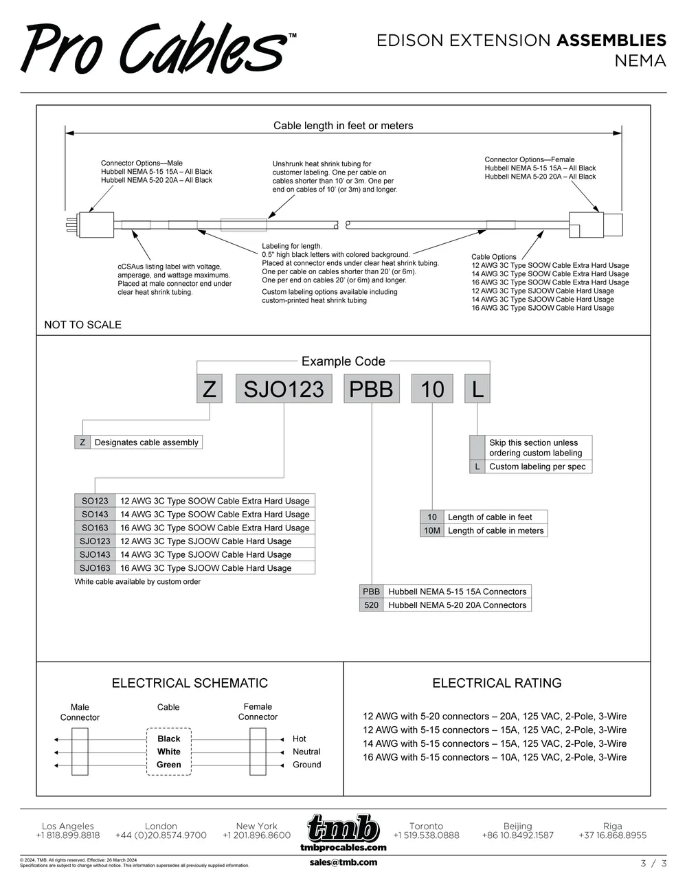 Edison Extension — TMB Pro Cables