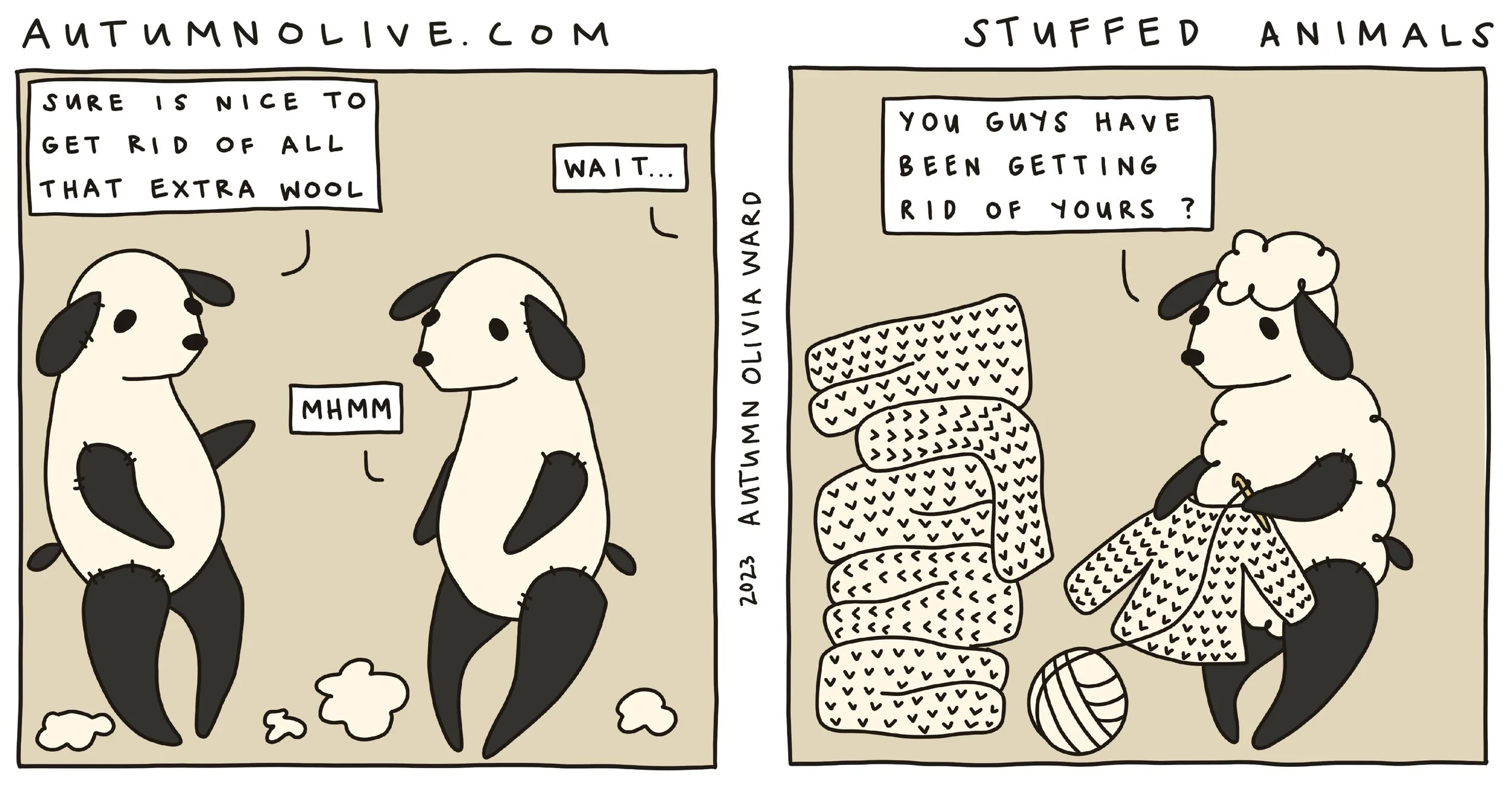 stuffed animals comic ♡ — autumn olive crochet