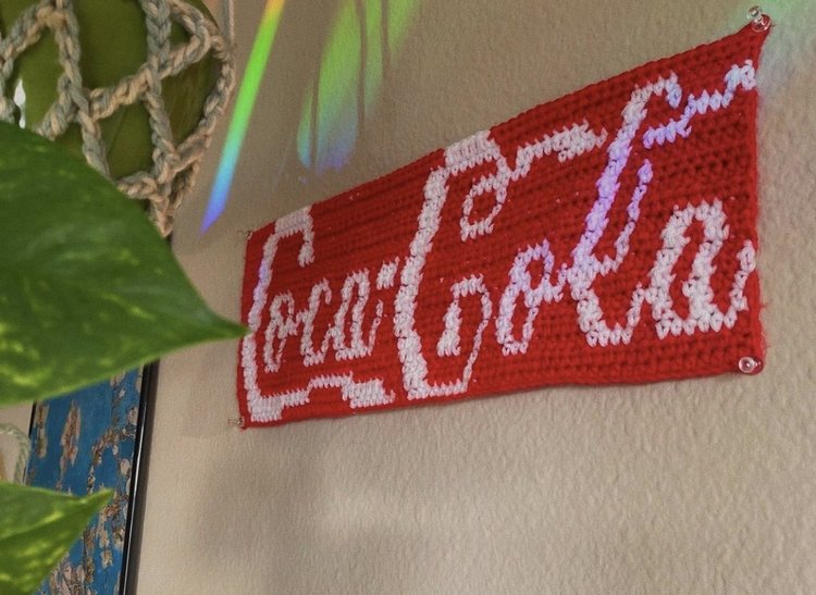 vintage cola graphic ♡ — autumn olive crochet