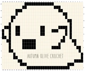 shy ghost graphics ♡ — autumn olive crochet