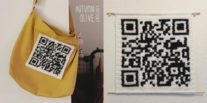 crocheted QR code ♡ — autumn olive crochet