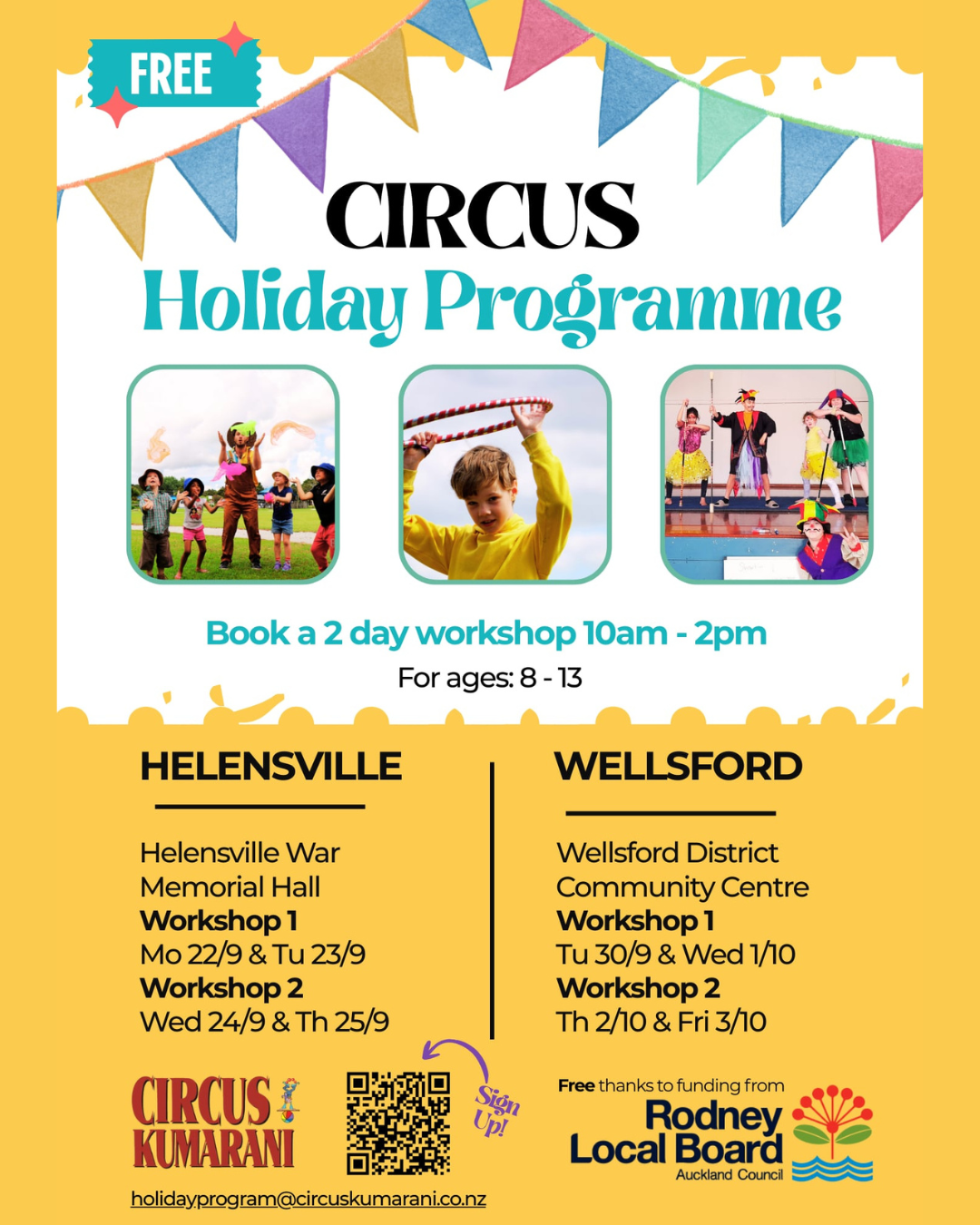 Helensville Circus Holiday Program — Circus Kumarani