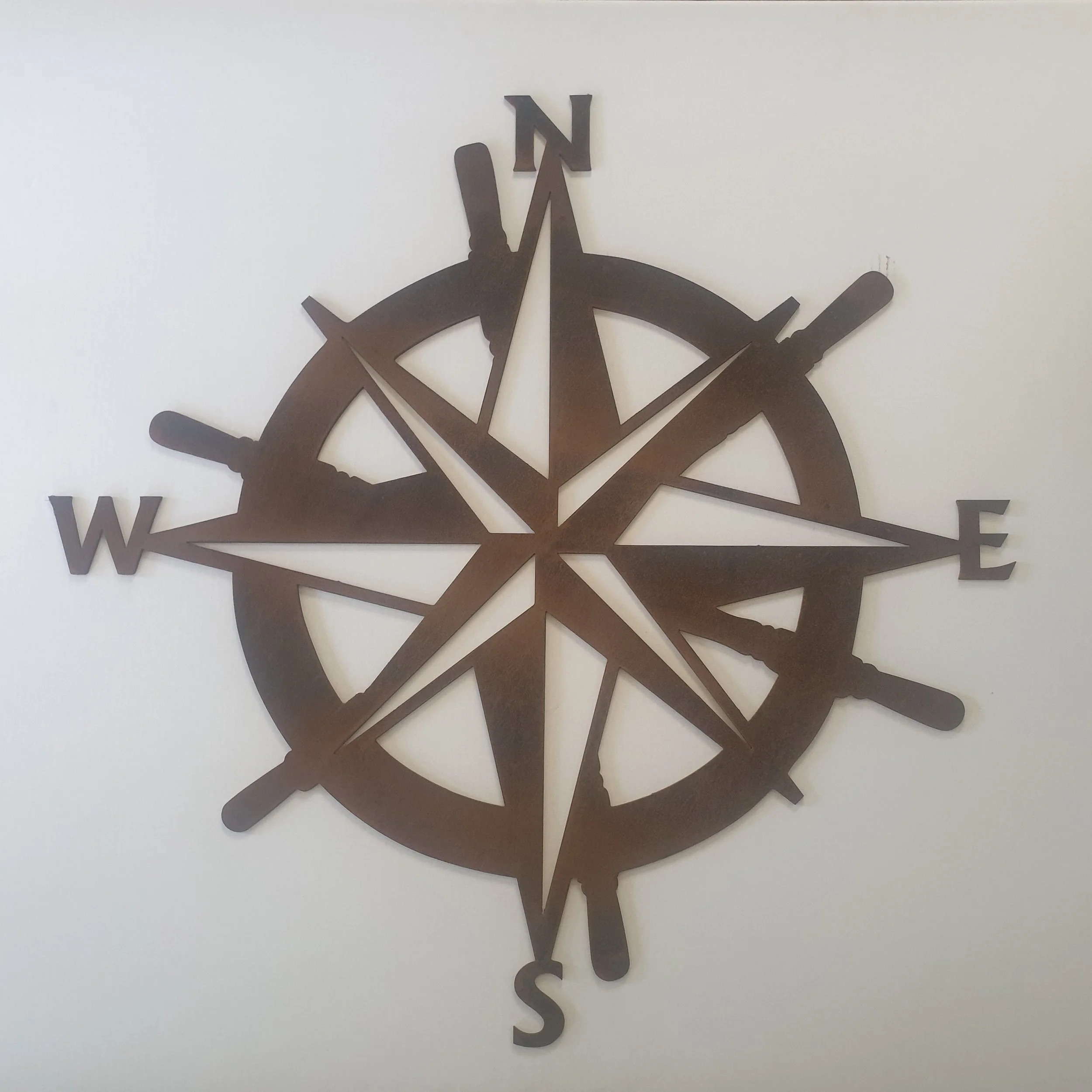 Large Compass — Steel Art NZ