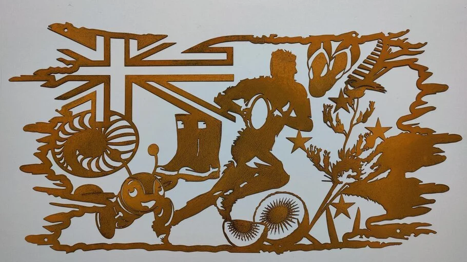 Kiwiana Jandals — Steel Art NZ