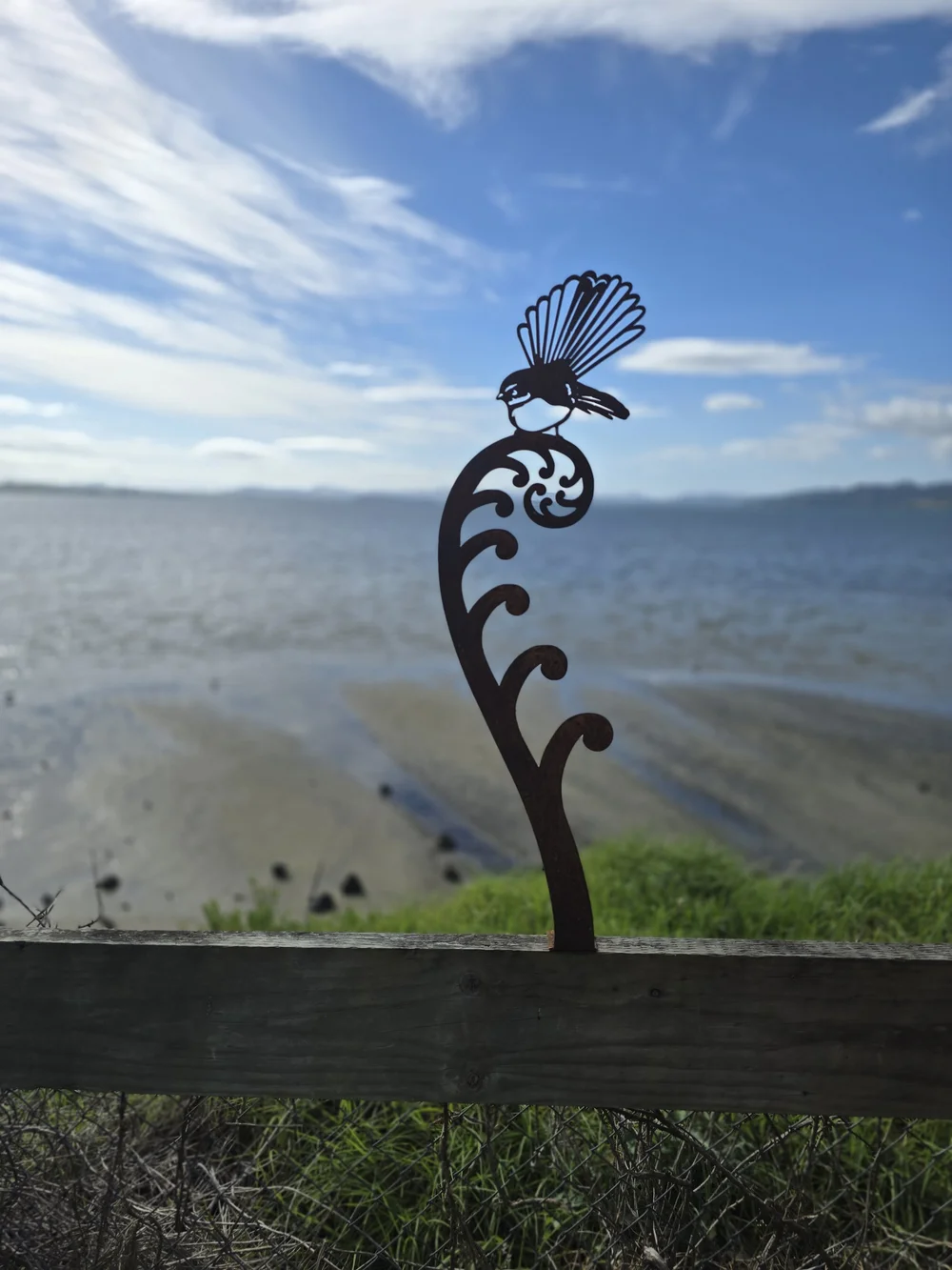Koru & Fern Spiked Screen — Steel Art NZ