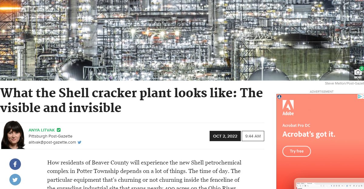 What the Shell Cracker Plant Looks Like: The Visible and Invisible ...