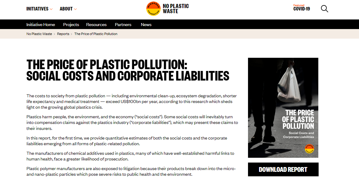 The Price of Plastic Pollution: Social Costs and Corporate Liabilities ...