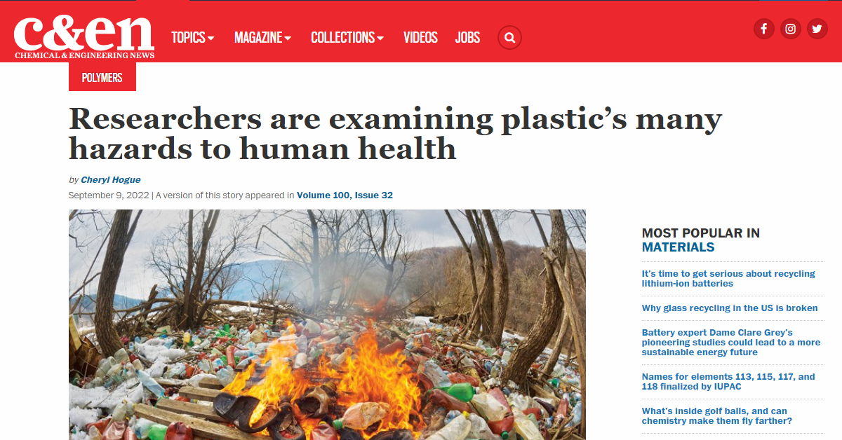 Researchers Are Examining Plastic’s Many Hazards to Human Health ...
