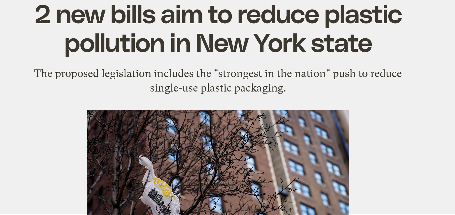 2 New Bills Aim to Reduce Plastic Pollution in New York State — Beyond ...