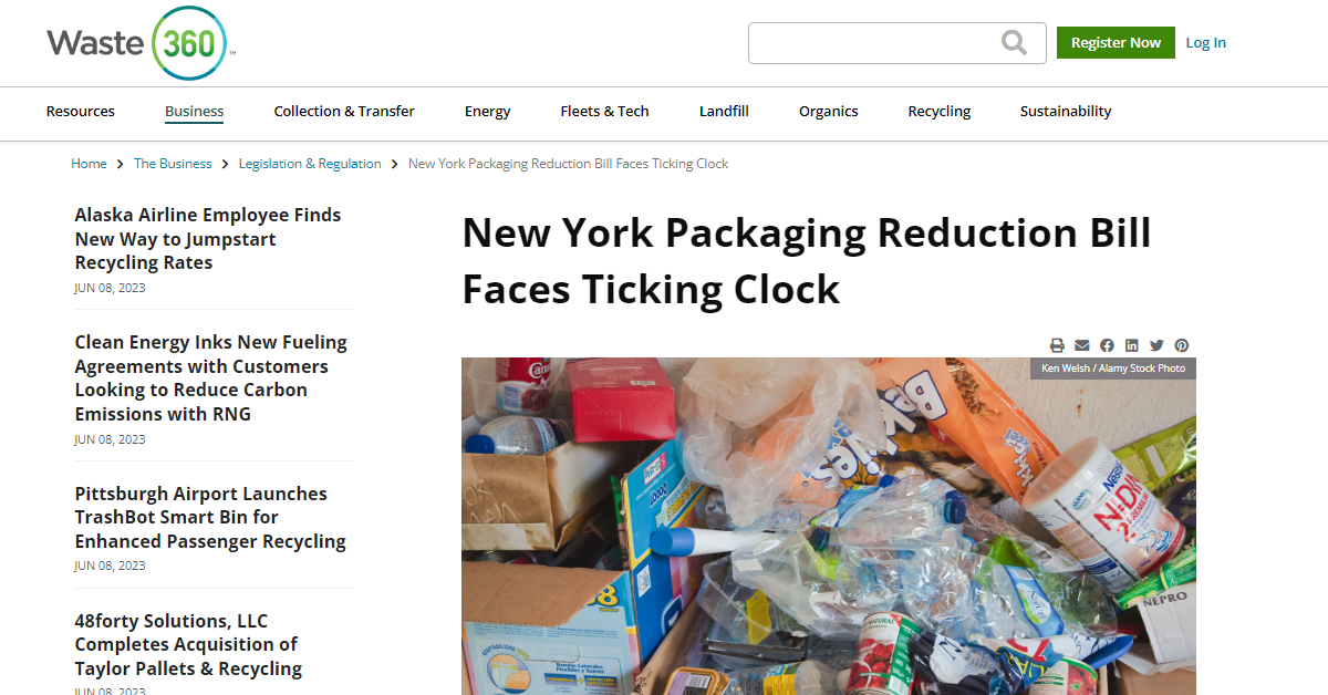 New York Packaging Reduction Bill Faces Ticking Clock — Beyond Plastics ...