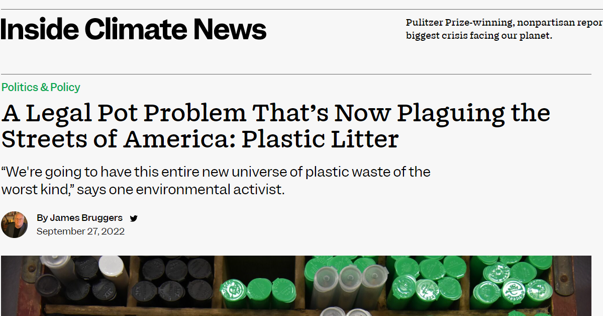 A Legal Pot Problem That’s Now Plaguing the Streets of America: Plastic ...