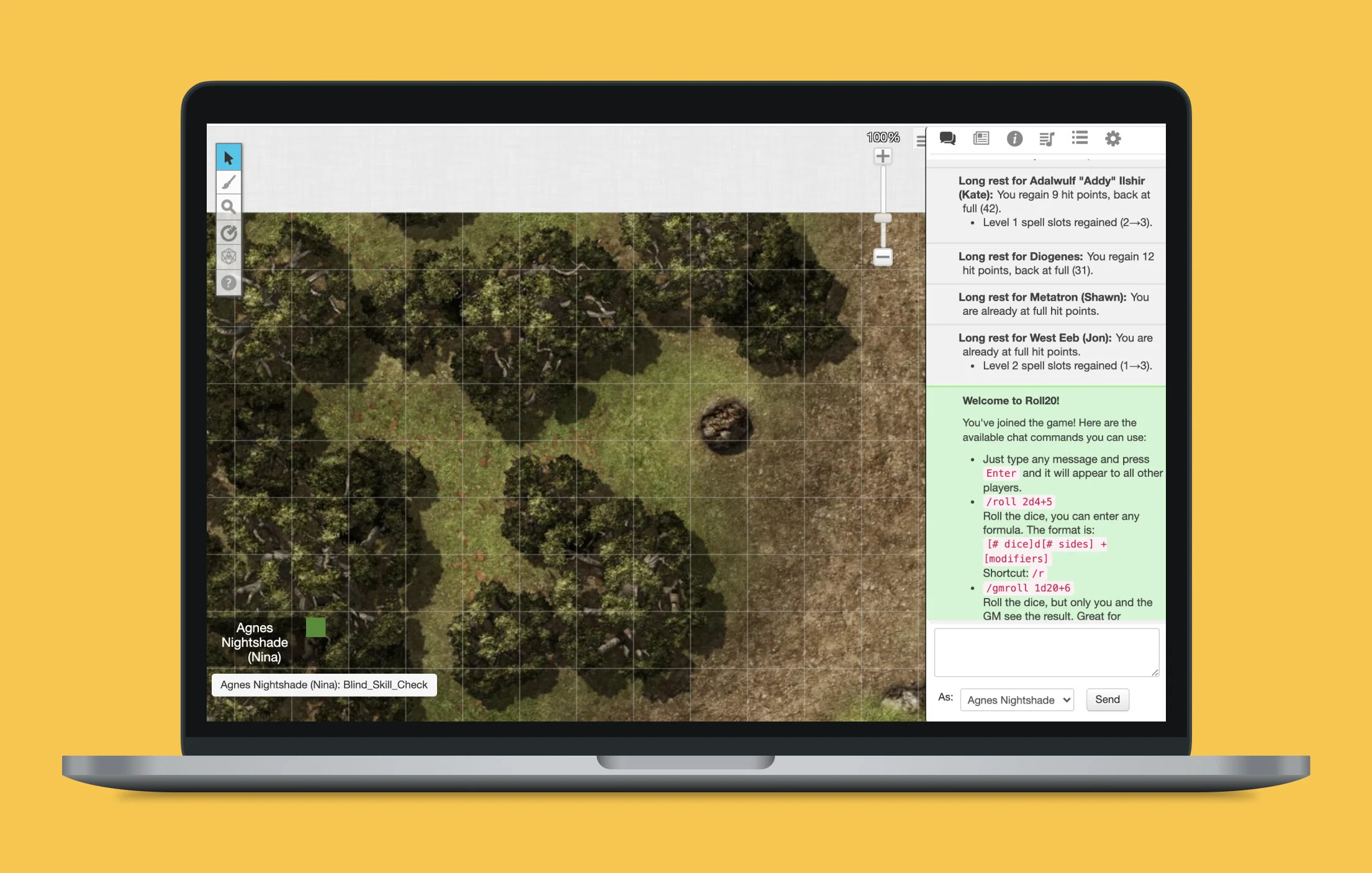 Roll20 Usability Test — Nina Oria-Loureiro
