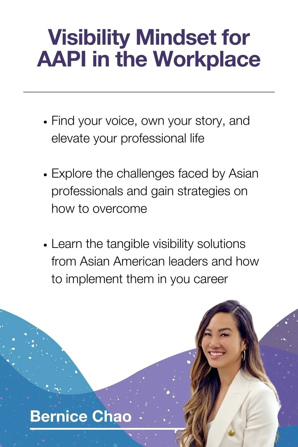 Bernice Chao, Speaker