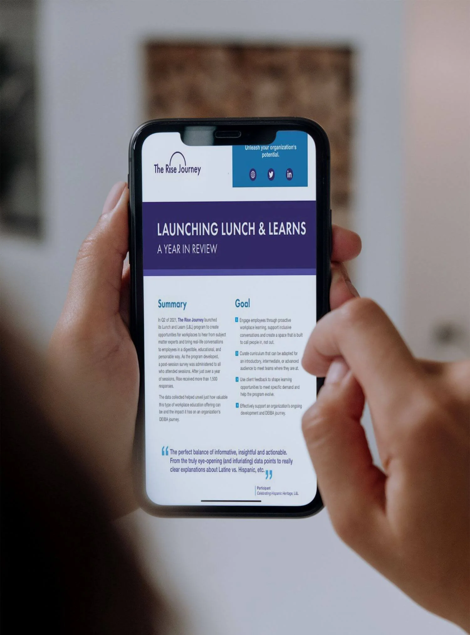 Lunch & Learn Launch: Real-Life Conversations | Case Study