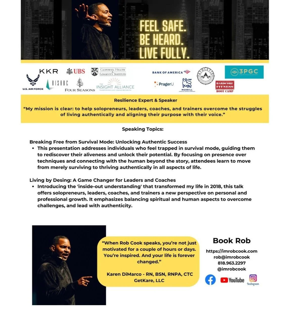 SPEAKING — Rob Cook