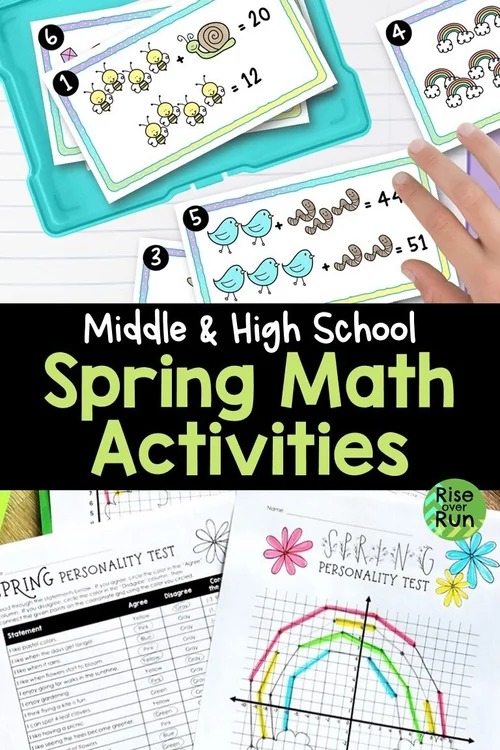 Spring Math Activities for Middle & High School — Rise over Run