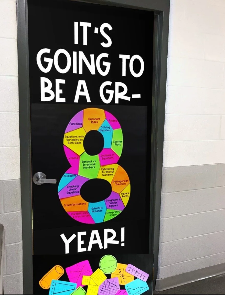8th Grade Math Classroom Decorations and Back to School Ideas — Rise ...