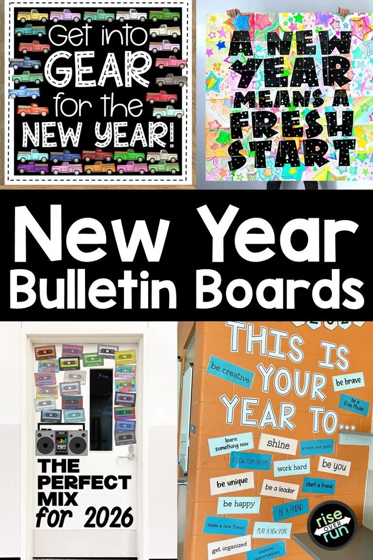 New Year Bulletin Board Ideas — Rise over Run