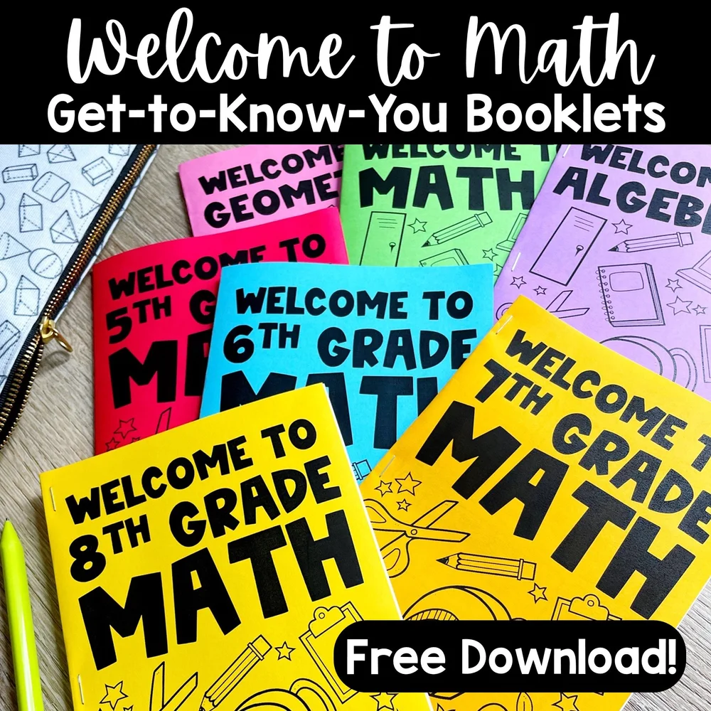 Back to School Ideas for Middle and High School Math — Rise over Run