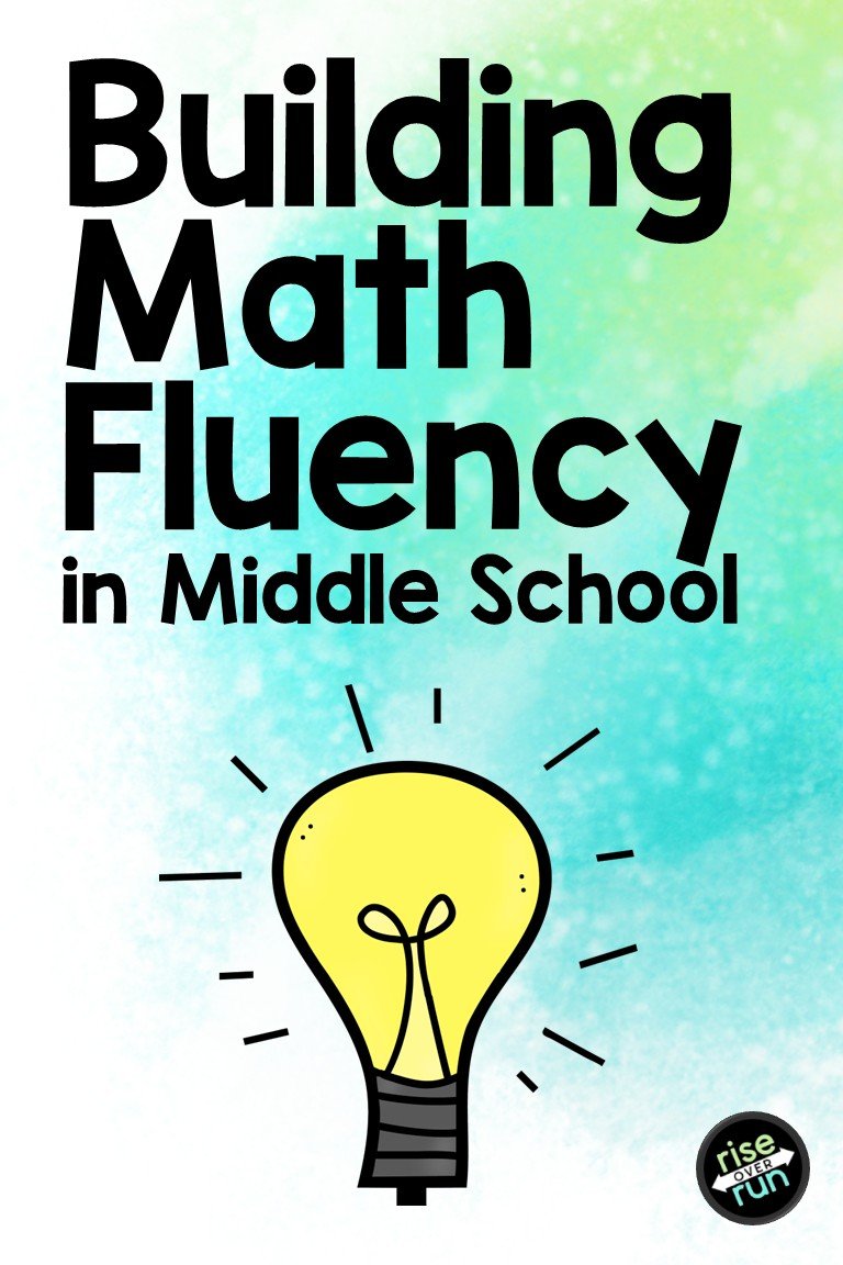 Building Math Fluency in Middle School — Rise over Run