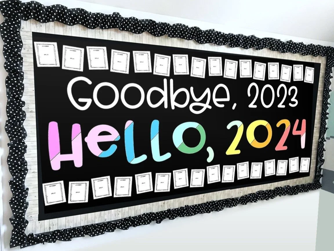 New Year Bulletin Board Ideas — Rise over Run