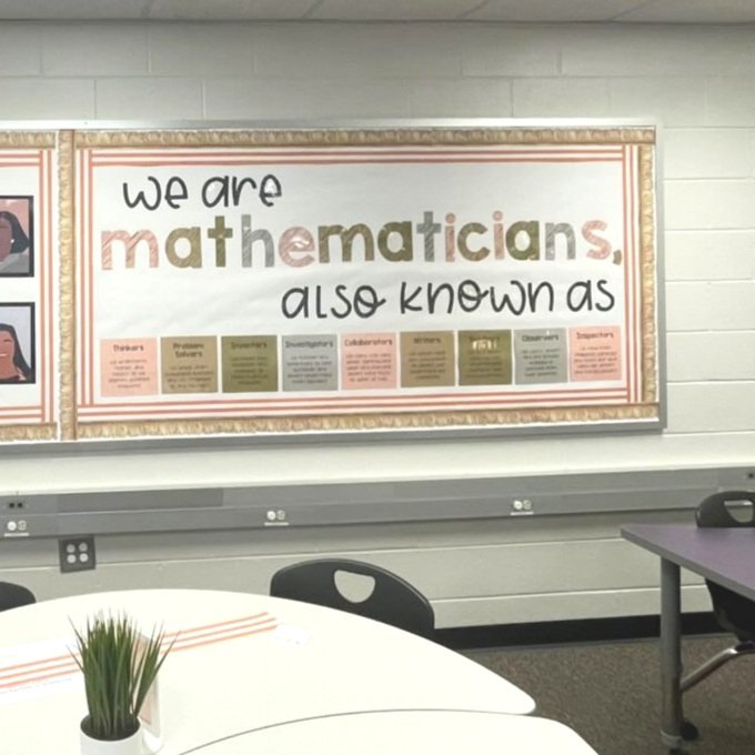 Math Bulletin Board and Door Ideas — Rise over Run