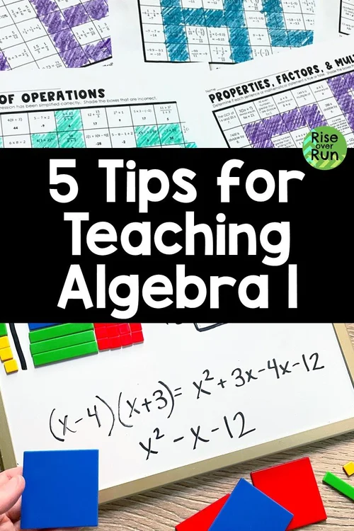 Tips for Teaching Algebra 1 — Rise over Run