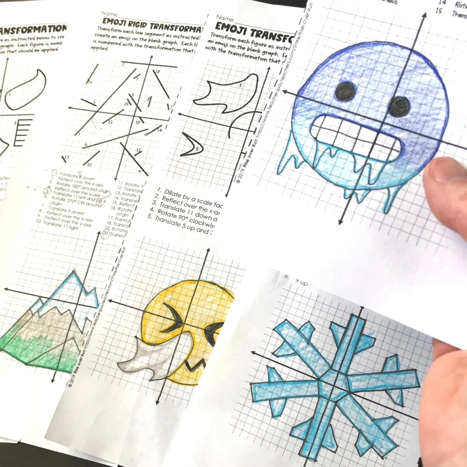 Winter Math Activities for Middle & High School — Rise over Run
