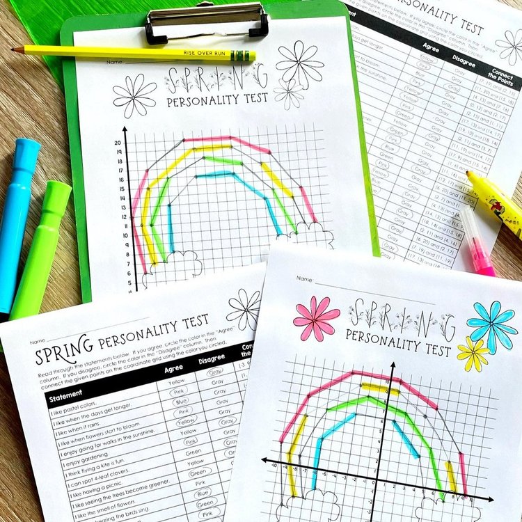Spring Math Activities for Middle & High School — Rise over Run