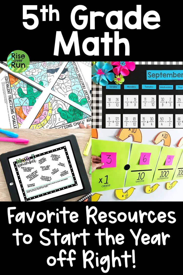 5th Grade Math Classroom Decorations and Back to School Ideas — Rise ...