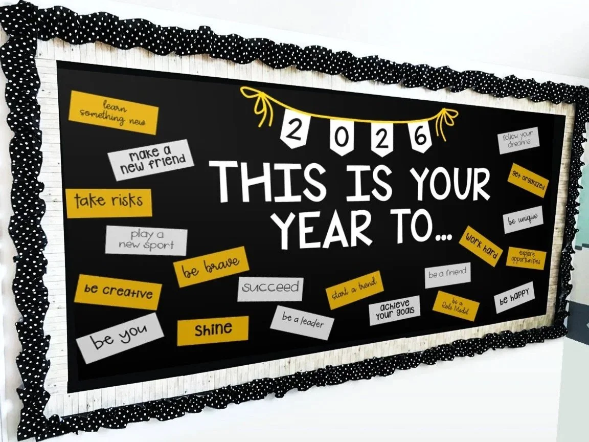 New Year Bulletin Board Ideas — Rise over Run