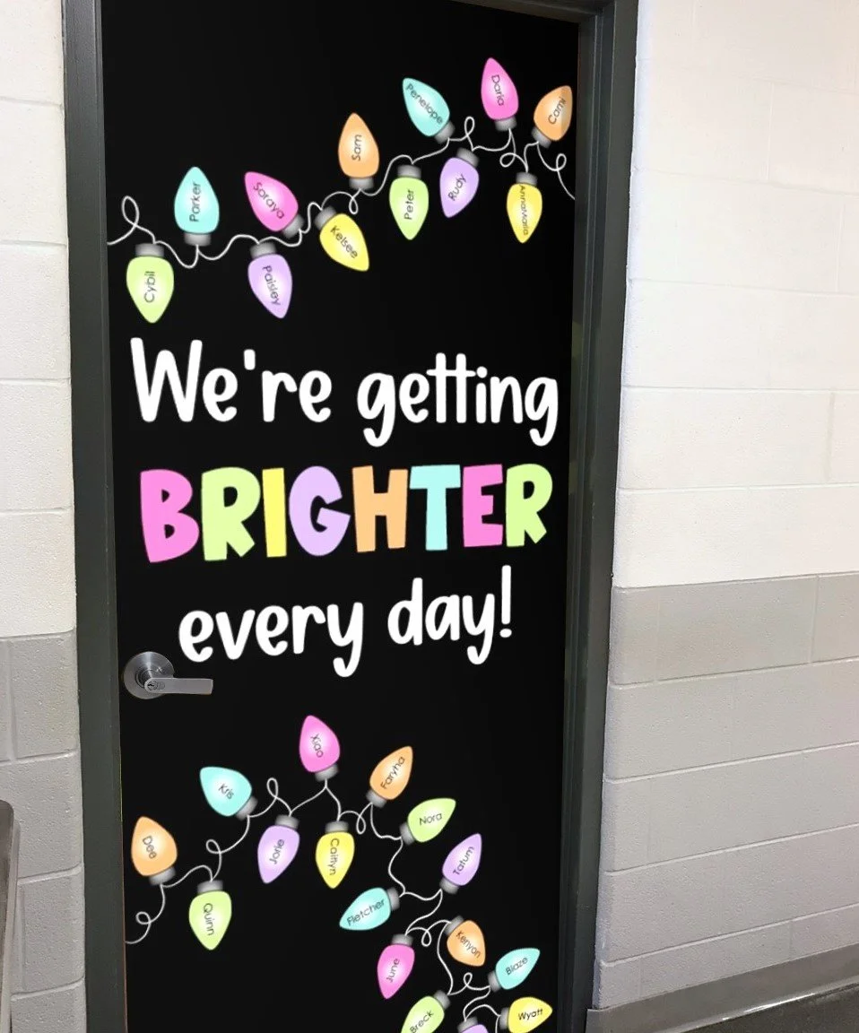 Winter Bulletin Boards and Classroom Door Decorations — Rise over Run