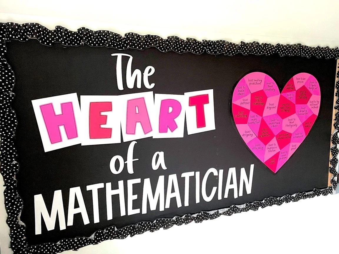 Math Bulletin Board and Door Ideas — Rise over Run