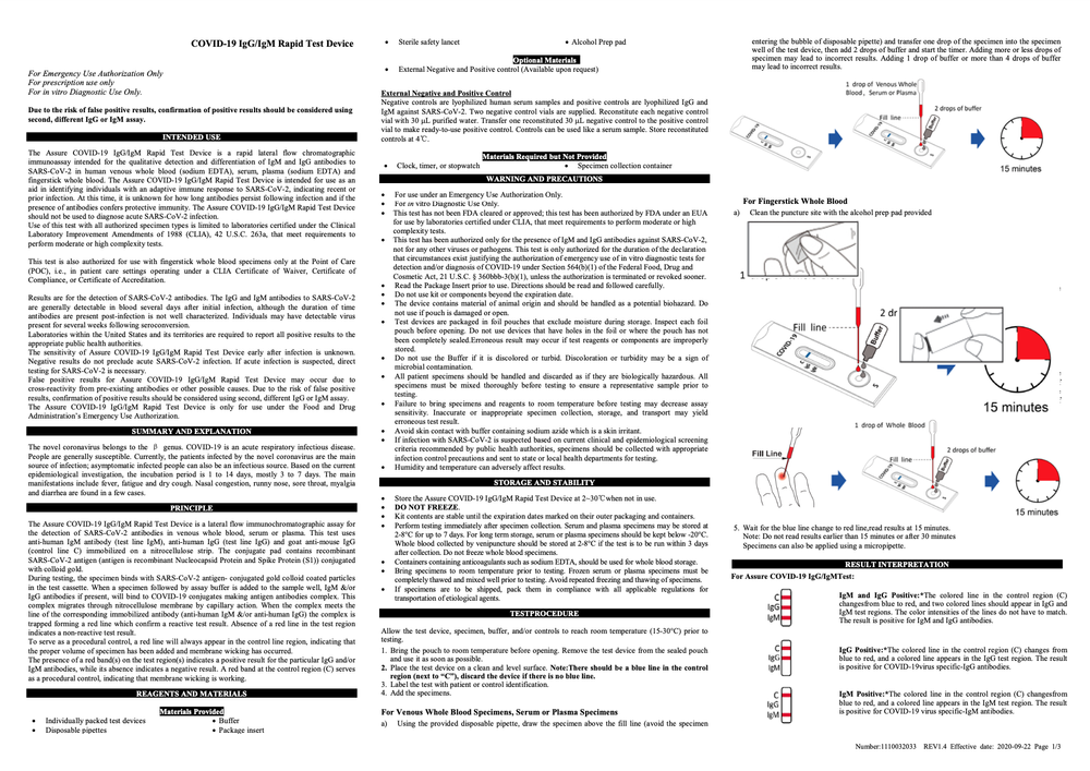 Assure Tech FaStep™ Rapid Antibody Test — Rhino Diagnostics
