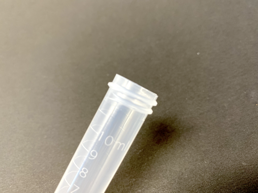 Empty Transport Tube with White Cap — Rhino Diagnostics