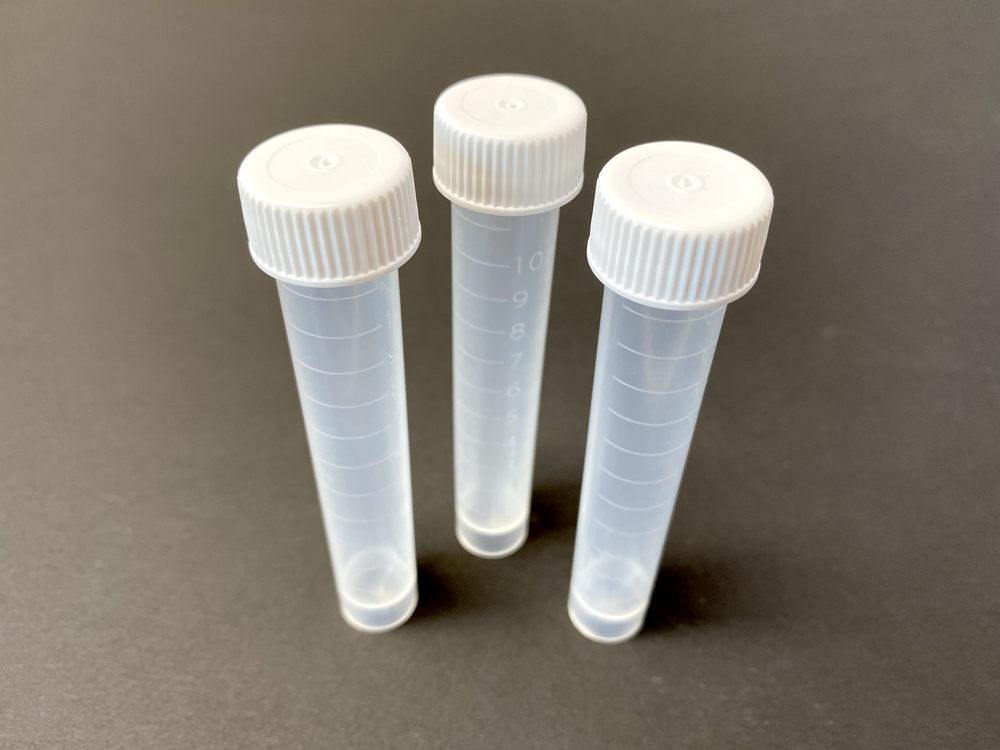 Empty Transport Tube with White Cap — Rhino Diagnostics