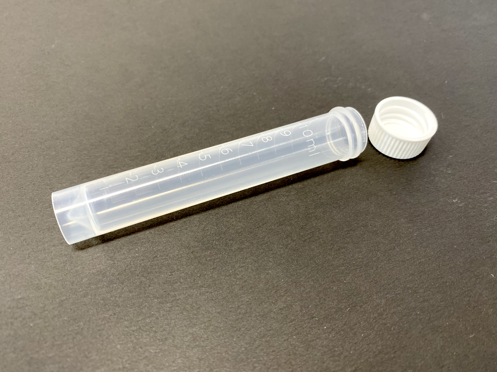 Empty Transport Tube with White Cap — Rhino Diagnostics