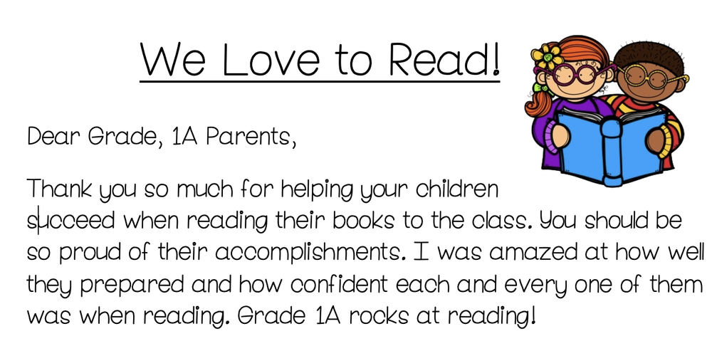 Celebrating Reading in Grade 1A | Star of the Sea School | Surrey ...