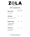 Food and Drink Menus — Zola Restaurant & Live Music Bar - Spokane, WA