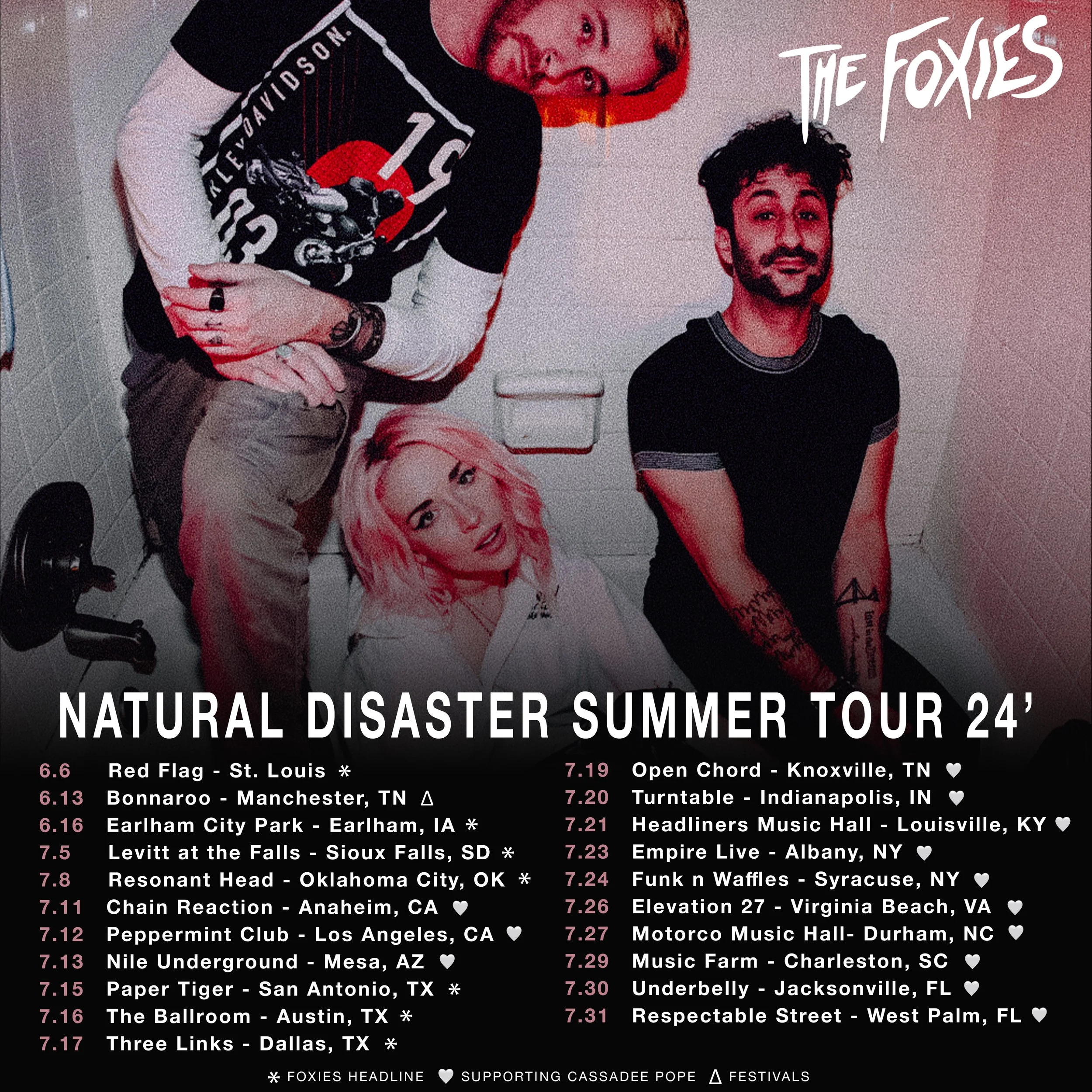 Natural Disaster Tour is On Sale! — The Foxies