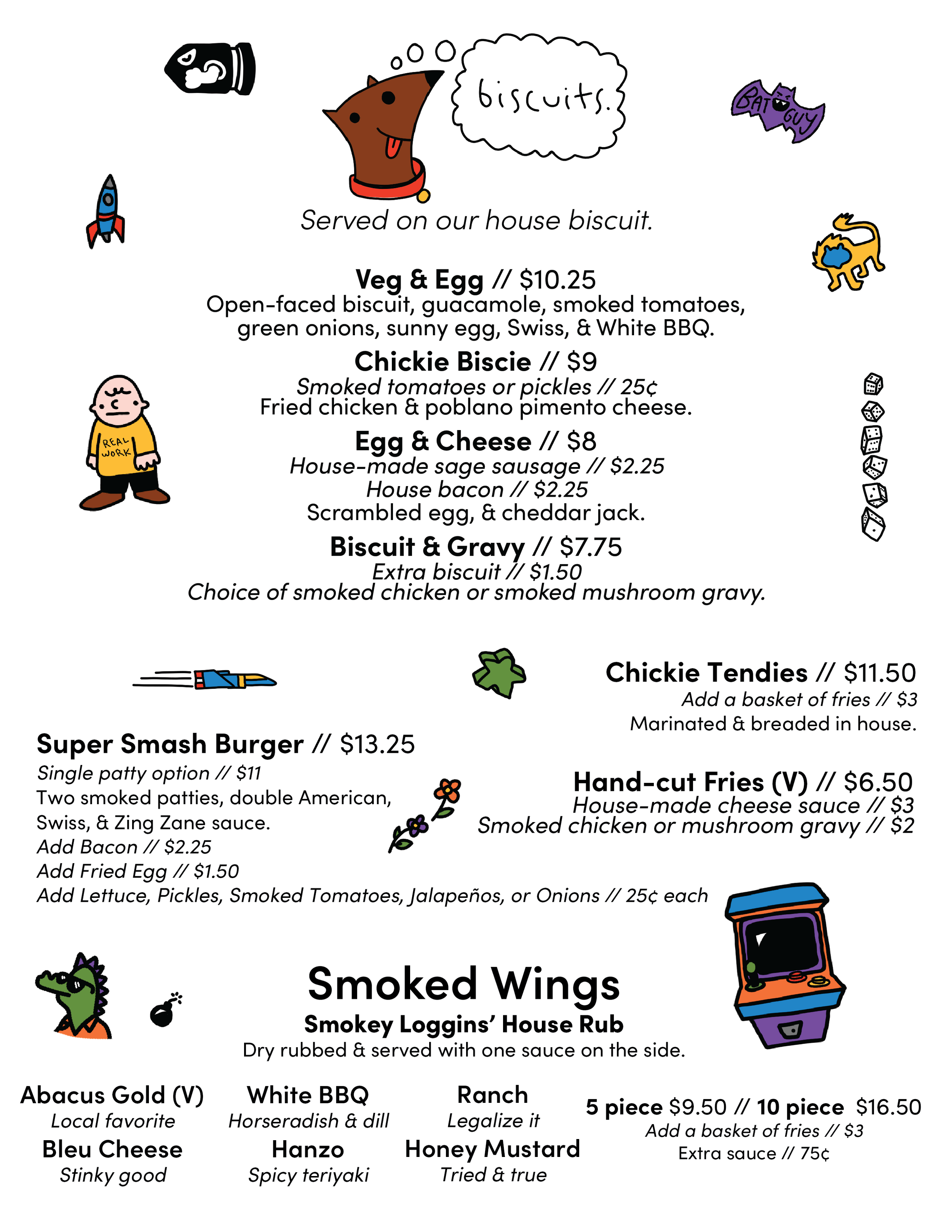 Brunch Menu — Transmission Arcade