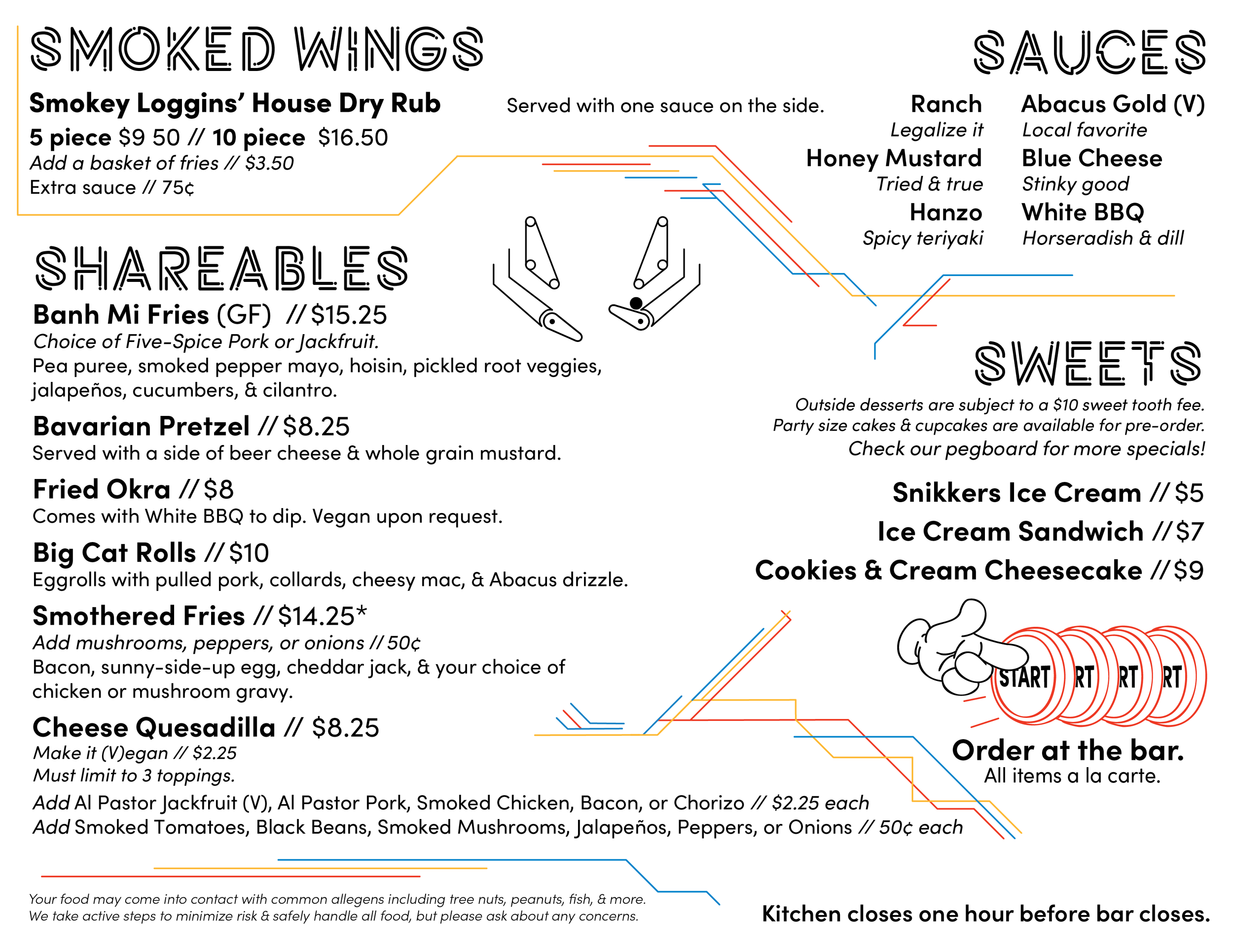 Regular Menu — Transmission Arcade