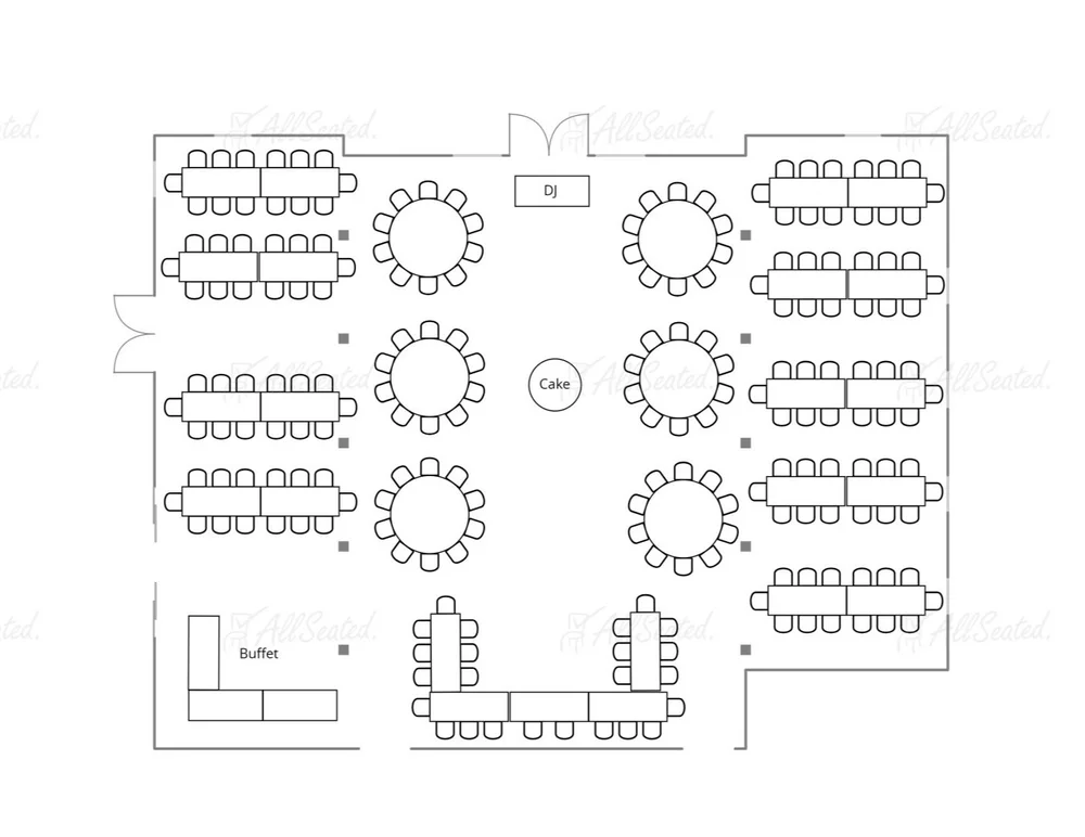 Max Guest Count Table Layout Samples — The Venue at Birchwood