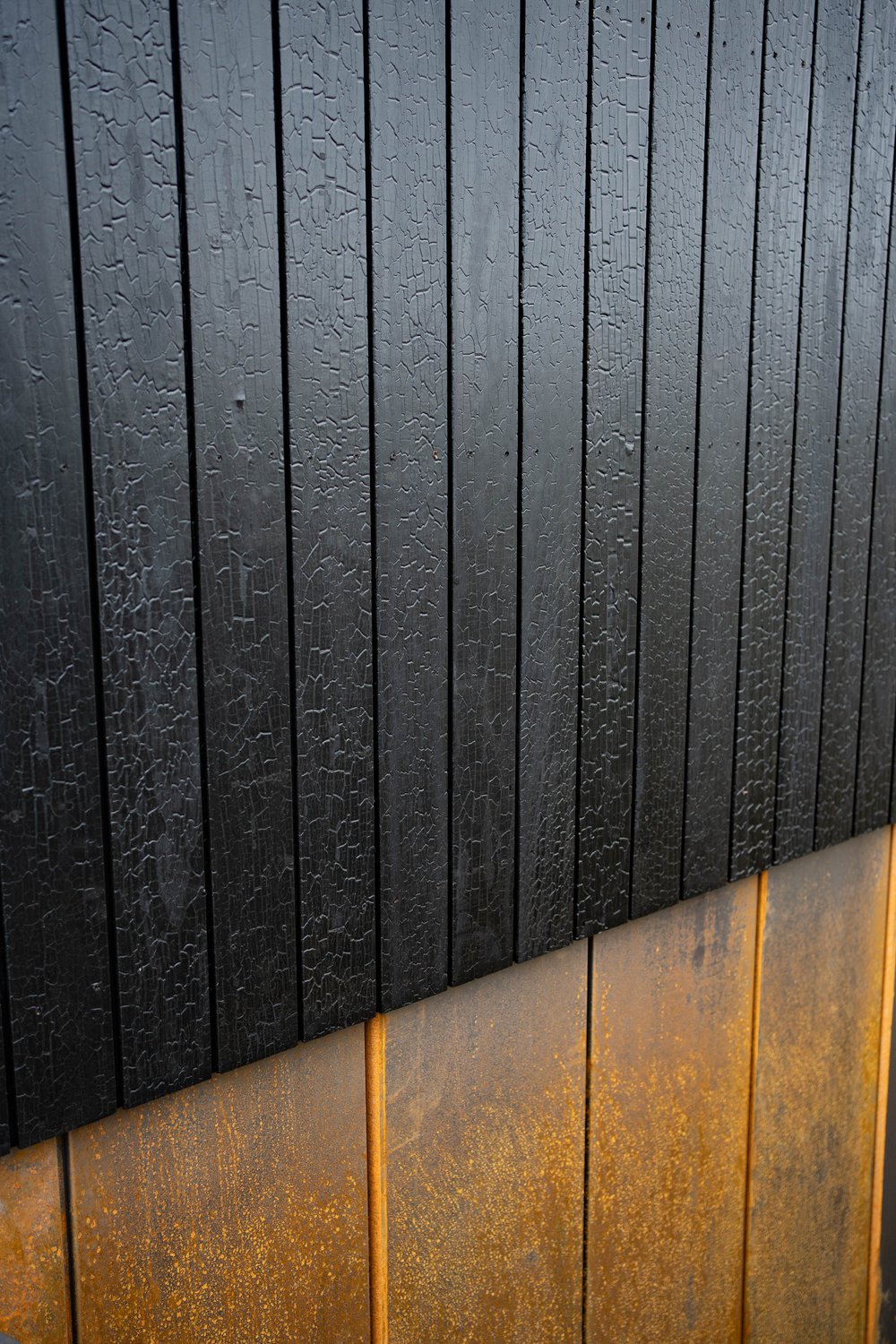 Thermal redwood cladding — Tiny Temple