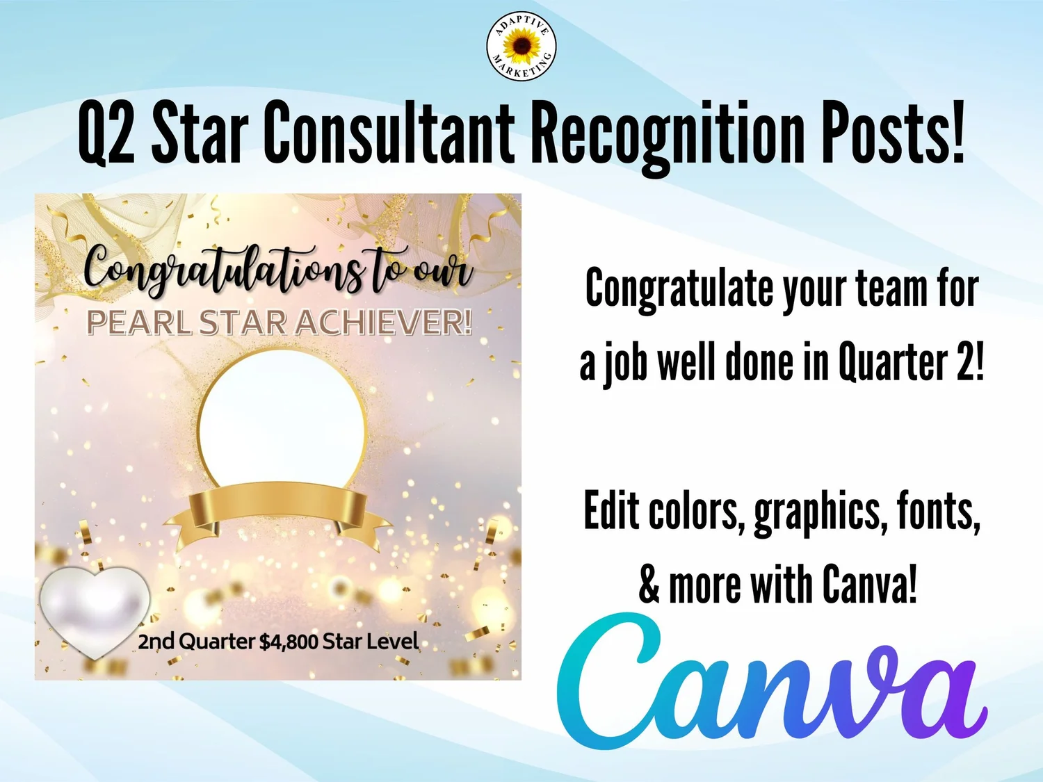 Mary Kay 4th Quarter Star Consultation Recognition Templates | Adaptive ...