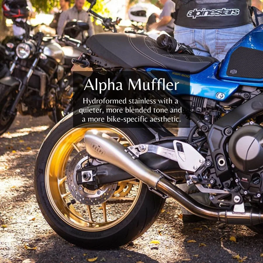 Slip-on Motorcycle Muffler | Alpha 2.5" — KELPI CUSTOM MOTO