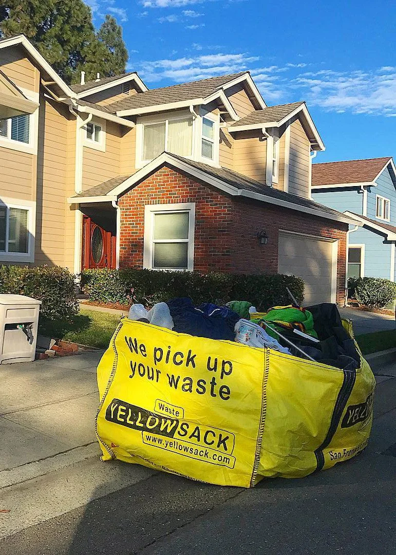 Yellowsack dumpster bag vs. dumpster rental — Yellowsack