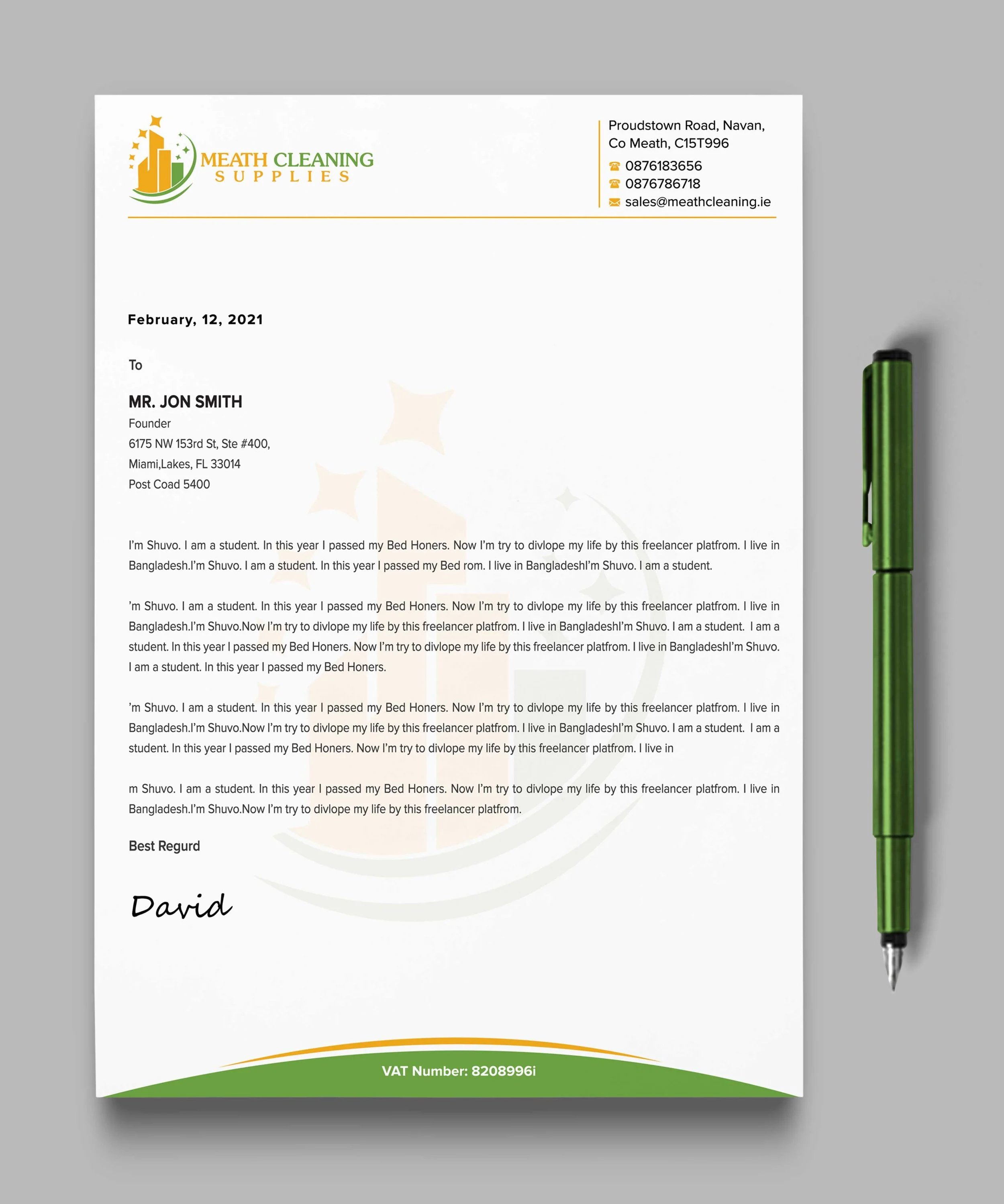 Bespoke Headed Paper or Letterhead Design Services in Ireland ...