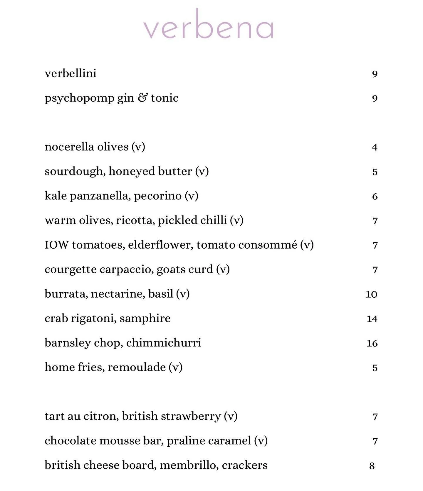 Verbena: a modern British restaurant in Stirchley
