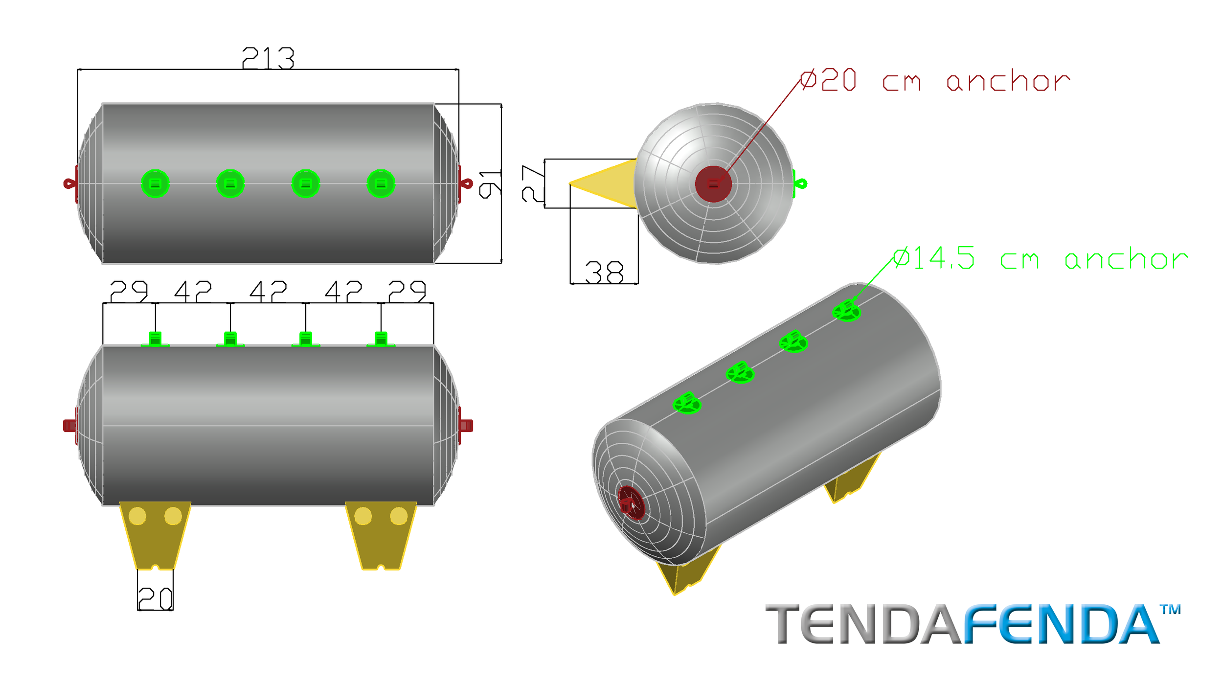 Advanced Tender Fender - Inflatable - TENDAFENDA